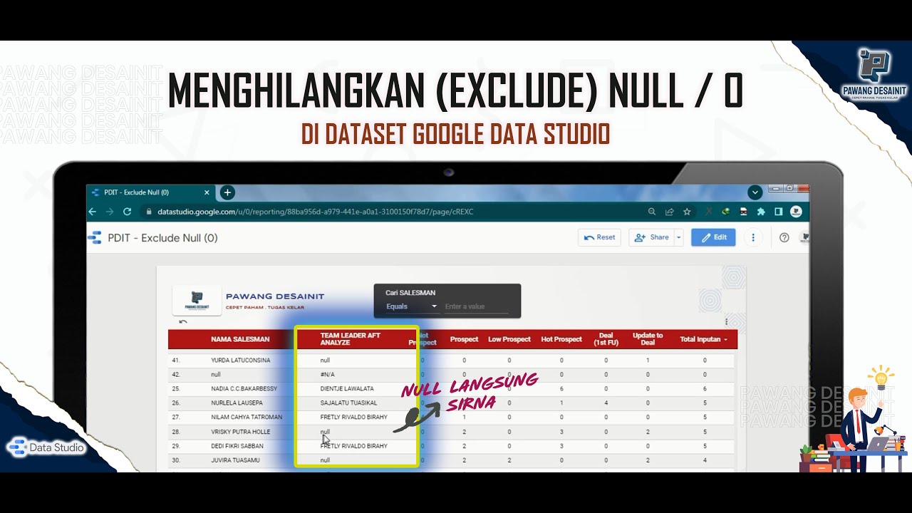 Cara Menghilangkan Null (Exclude Null Filter) di Kumpulan Data Google ...