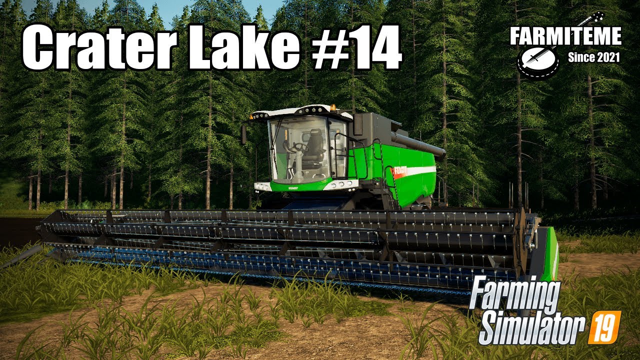 New Harvester! - Crater Lake #14 - FS19 Timelapse - YouTube