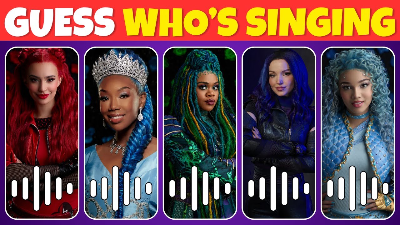 Guess Who's SINGING 🎶 Descendants: The Rise of Red ️ | Test Your Disney ...