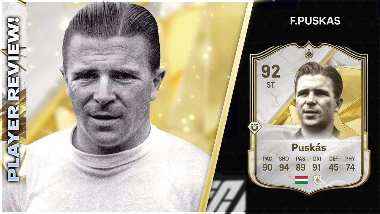 LEFT FOOT IS LIKE A BULLET!!!!! 92 RATED ICON FERENC PUSKAS PLAYER ...