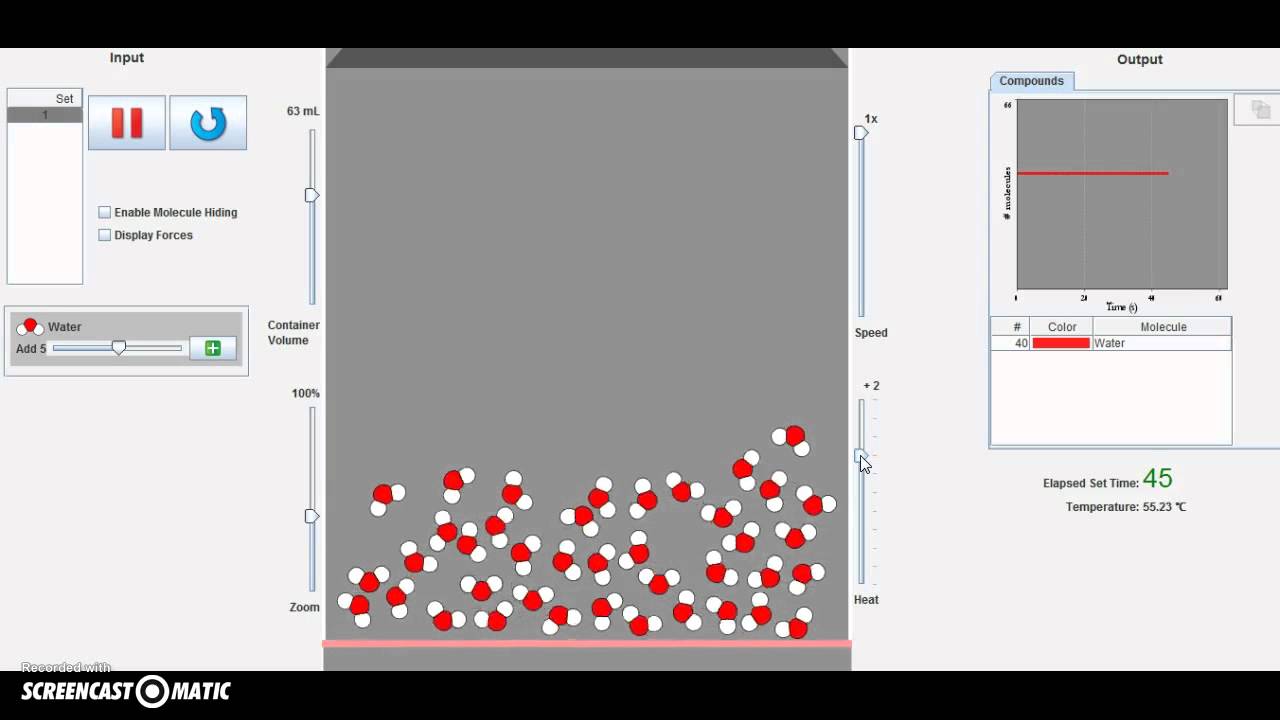 Temperature and the Effect on Water Molecules - YouTube