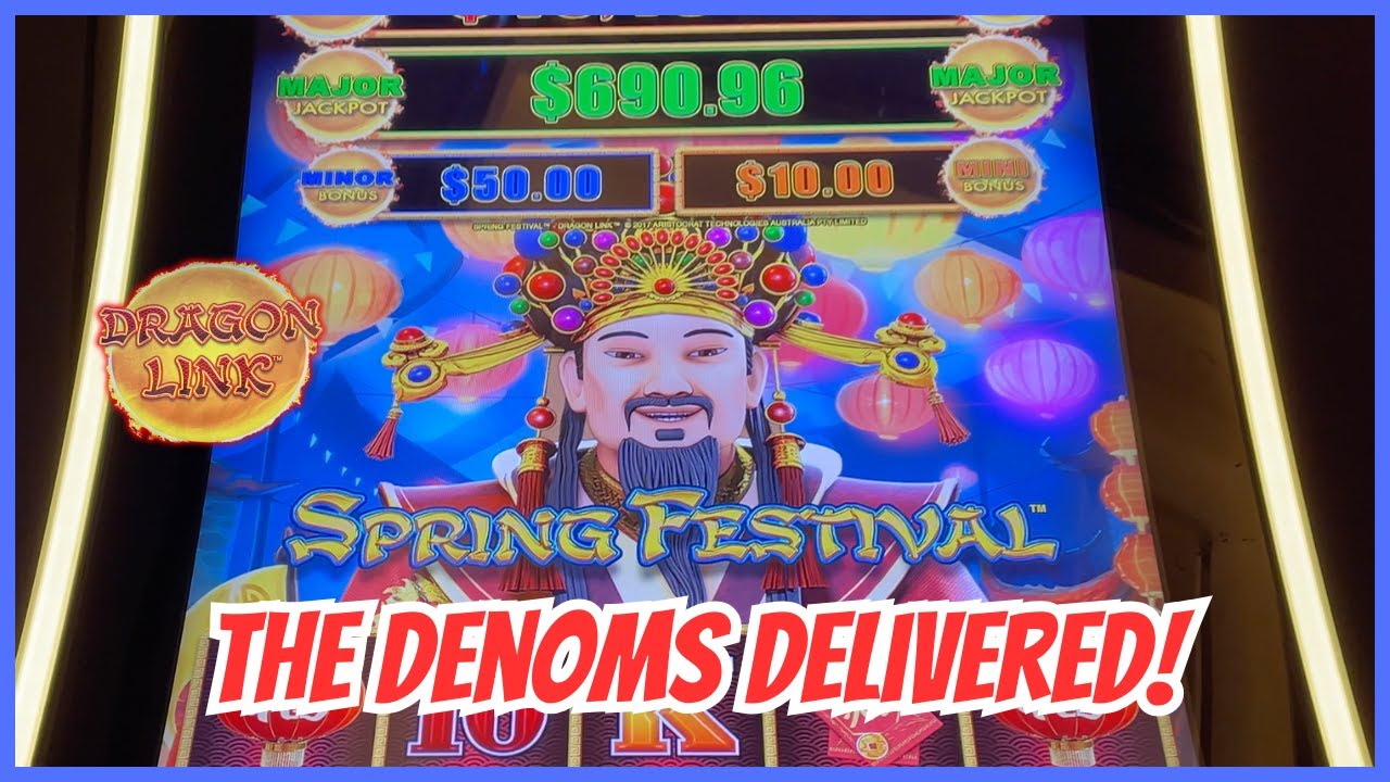🤑SHOW ME THE MONEY ON DRAGON LINK🍀Spring Festival Slot in Las Vegas ...