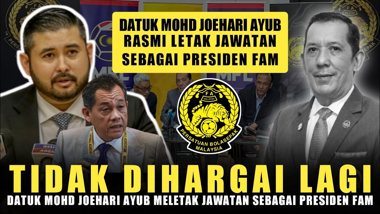 🔴Tidak Dihargai😱 Ini Sebab Datuk Mohd Joehari Ayub Meletak Jawatan ...