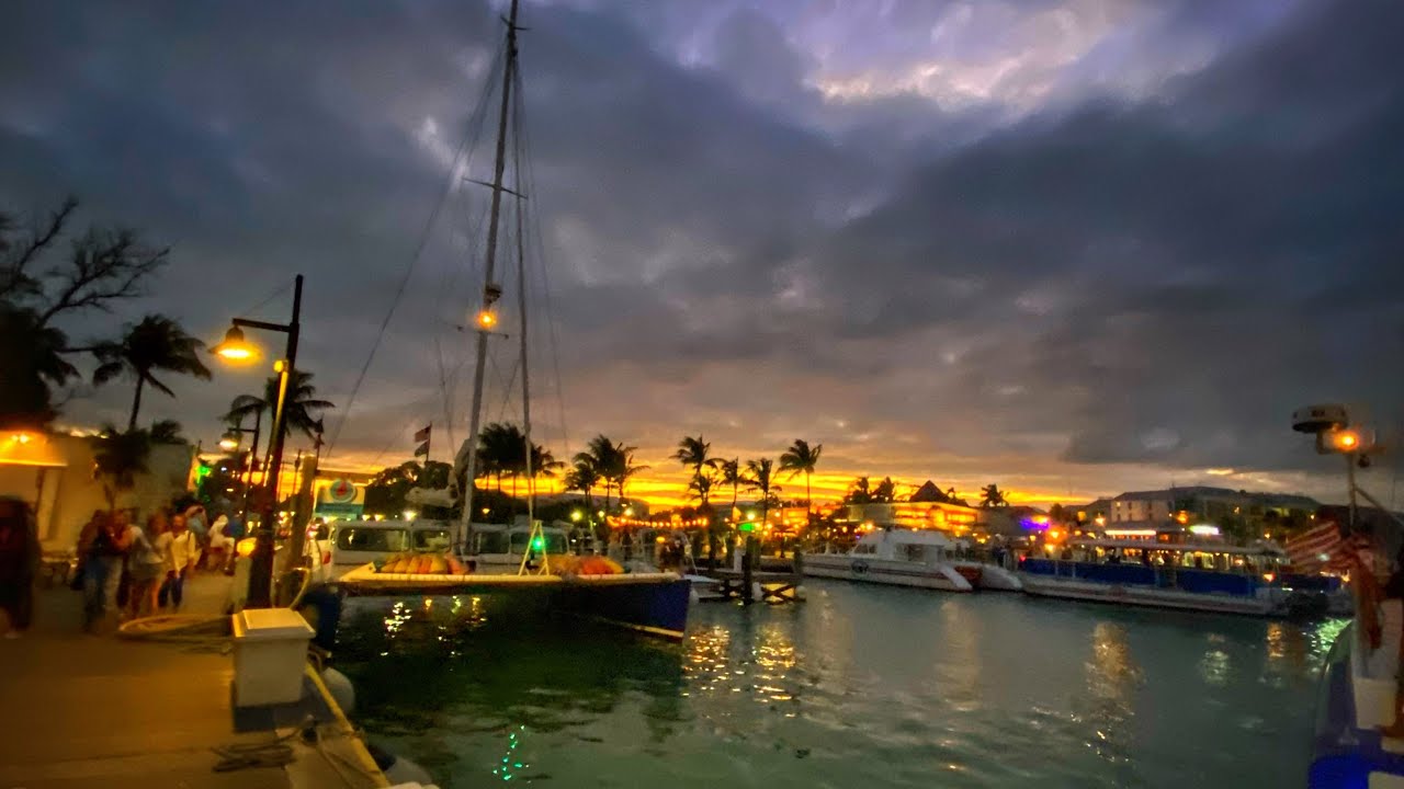 🔴 Key West LIVE Historic Harbor Evening Walk 🌅🏝 [1080p HD] - YouTube