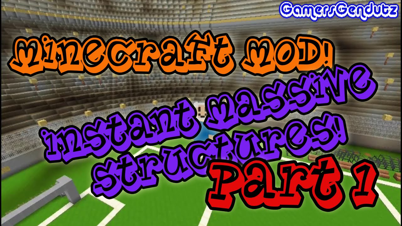 MOD KEREN! | Minecraft Mod Indonesia - Instant Massive Structures part ...