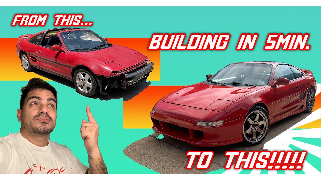 BUILDING A MR2 IN 5MIN. INSANE BUILD! TOYOTA MR2 SW20 JAPANESE LEGEND ...
