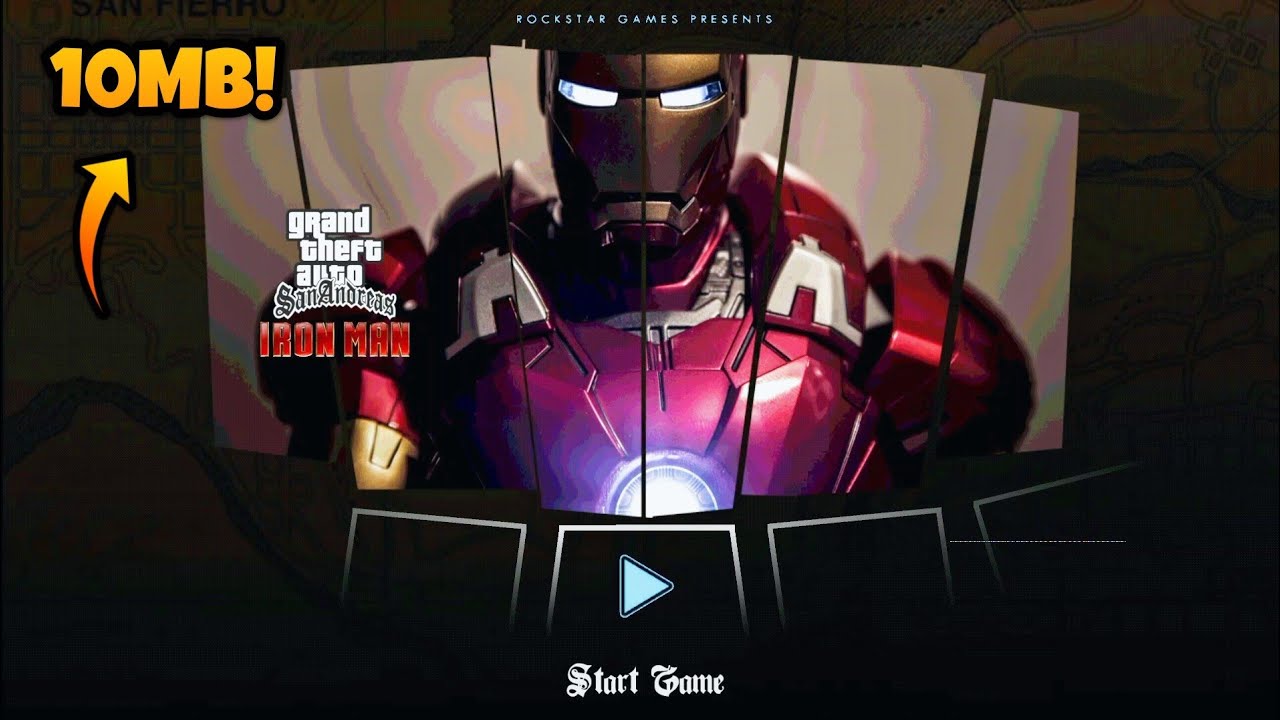 [10MB] Iron Man Menu Mod For GTA San Andreas Android | Modding Master ...
