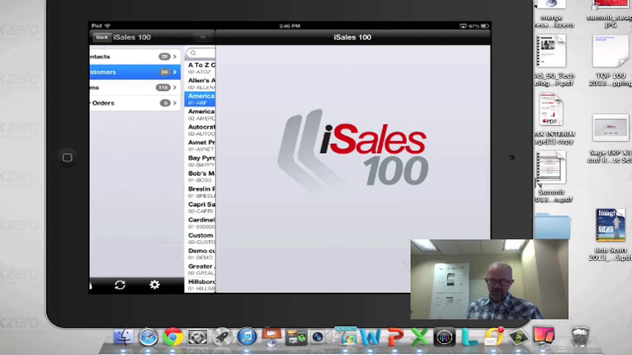 Easy Barcode Scanning for Sage 100 ERP Mobile Sales Force - YouTube