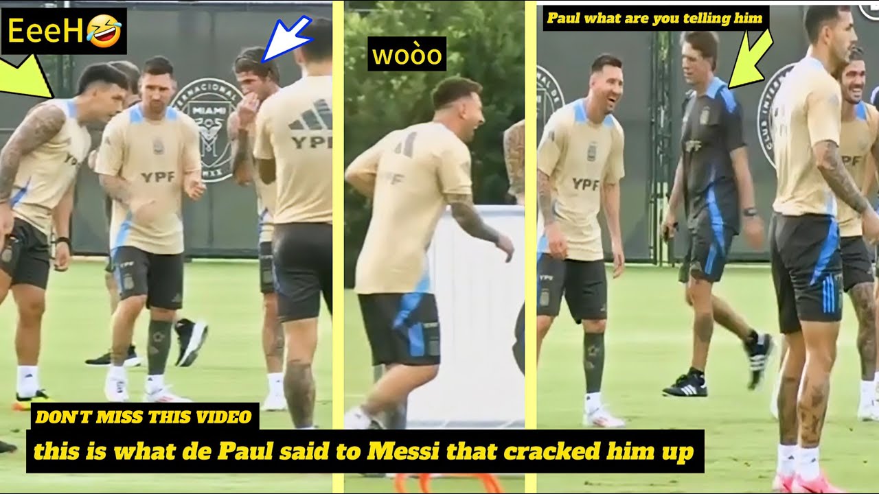 🤣Lionel Messi funny moments with teammates - YouTube