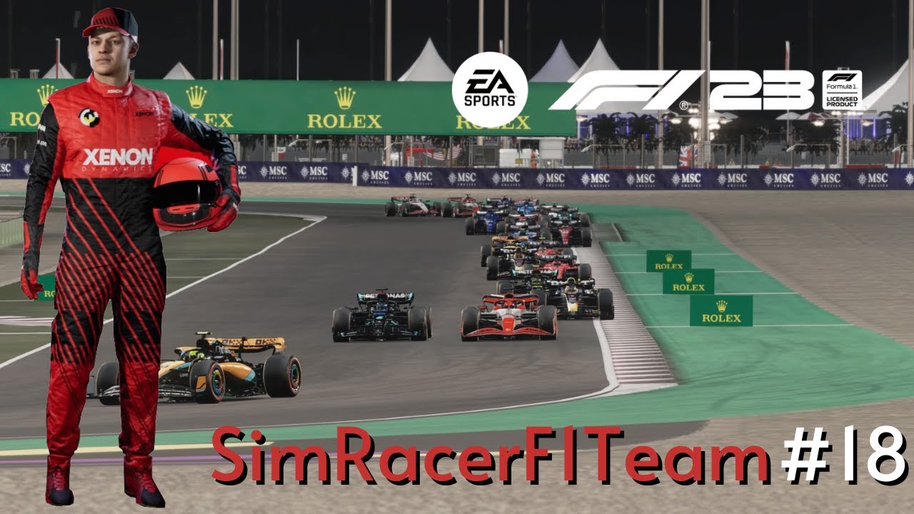 Let's play F123 Carrière My Team GP du Qatar - YouTube