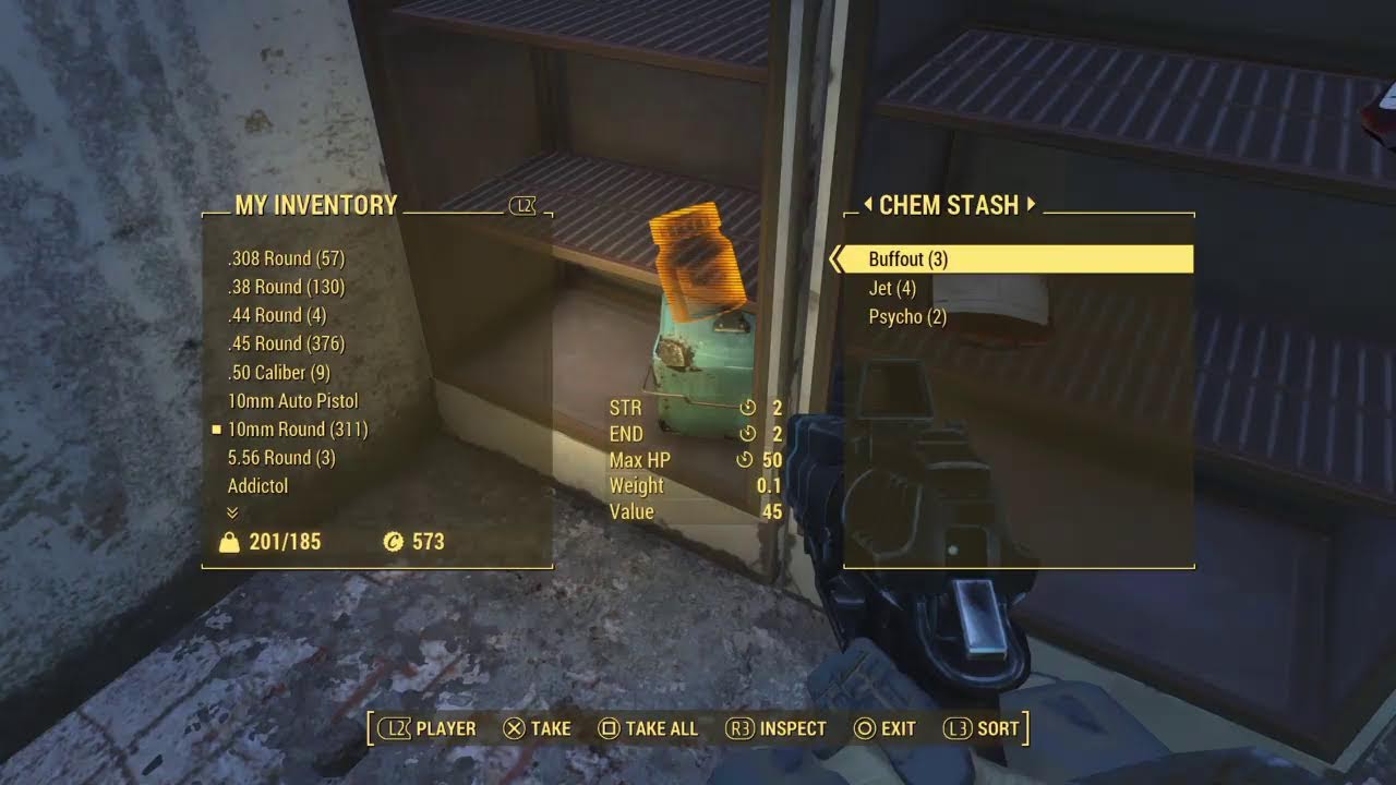 Fallout 4 Survival hardest 12 God, gym, inventory - YouTube