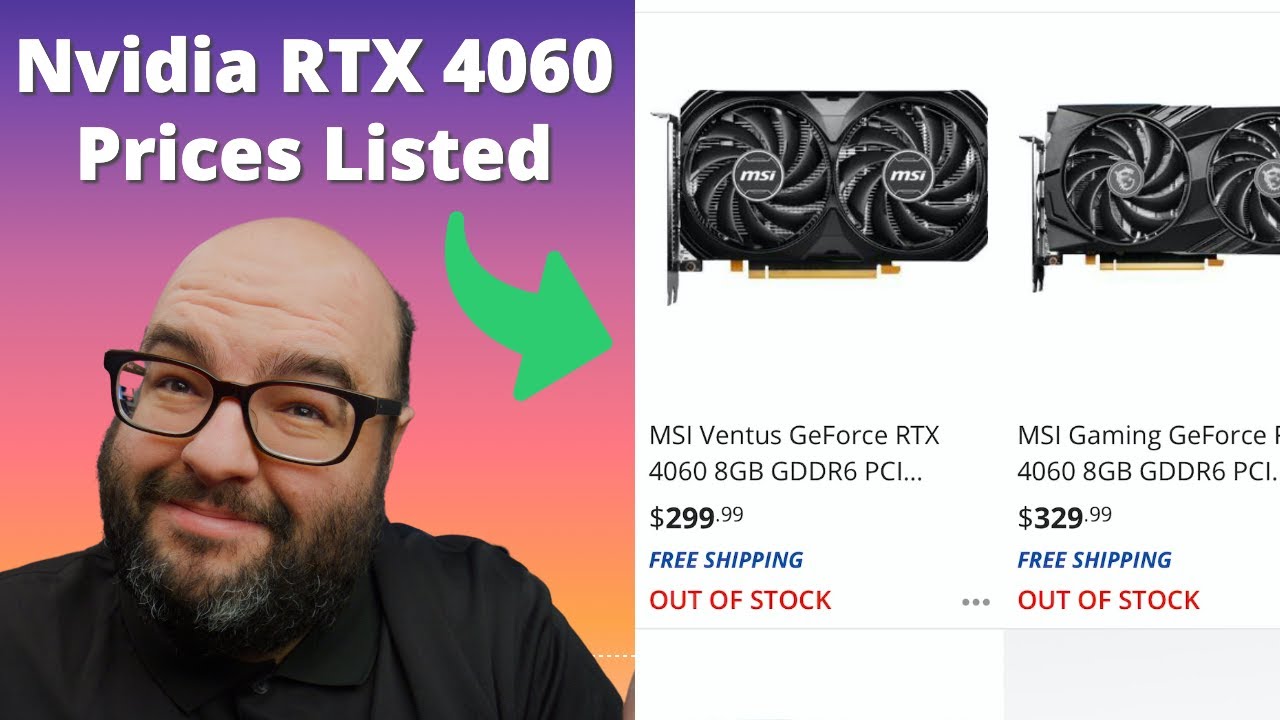 Nvidia RTX 4060 Prices LISTED! Over $300? No Thanks - YouTube