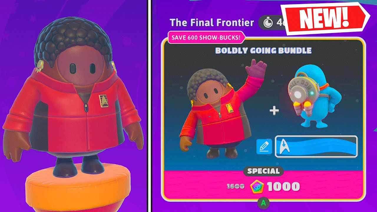 *New* Fall Guys x Star Trek - Cadet Uhura Costume Showcase - YouTube