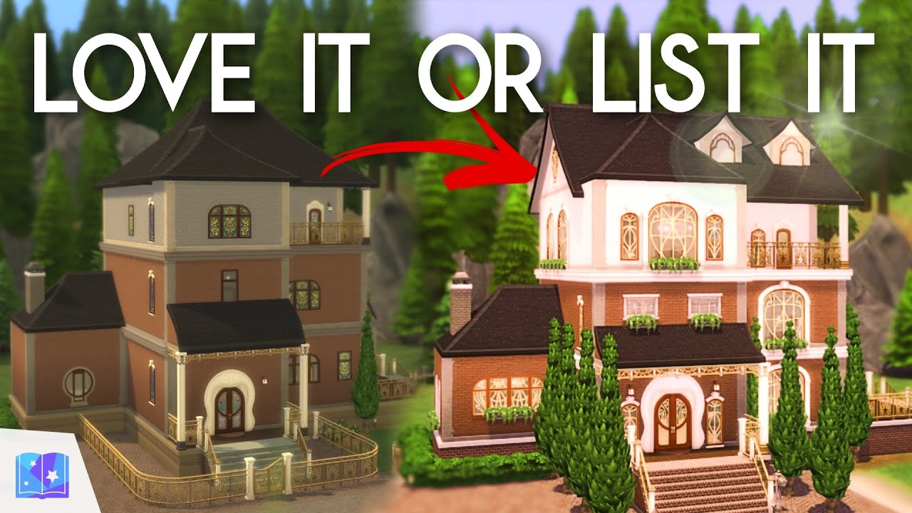 CHARM FAMILY MANSION ~ LOVE IT OR LIST IT RENOVATION: Sims 4 Realm of ...
