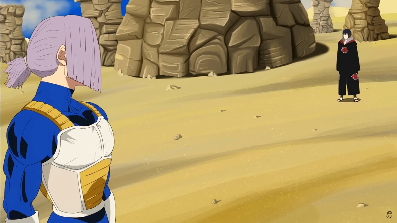 TRUNKS VS SASUKE WHO WILL WIN!?! - reacting to fan animation - YouTube