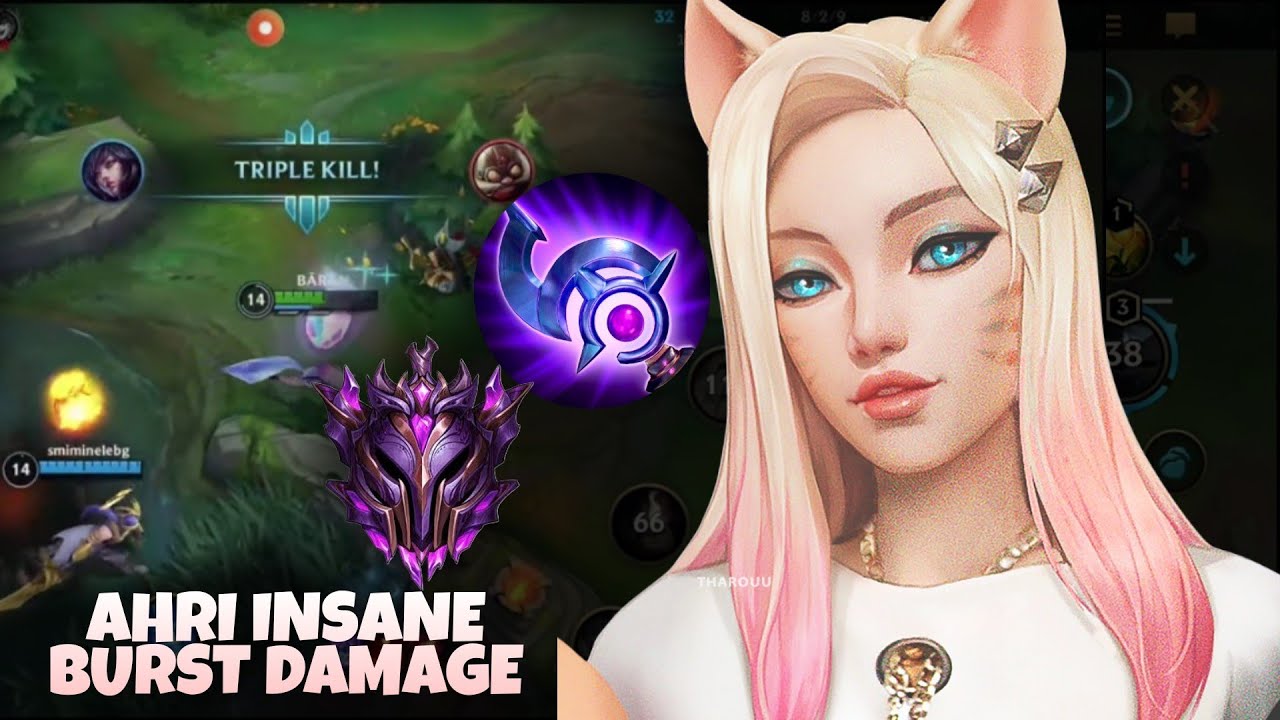 Wild Rift AHRI : INSANE BURST BUILD | Wild RIFT AHRI Build & Runes | # ...