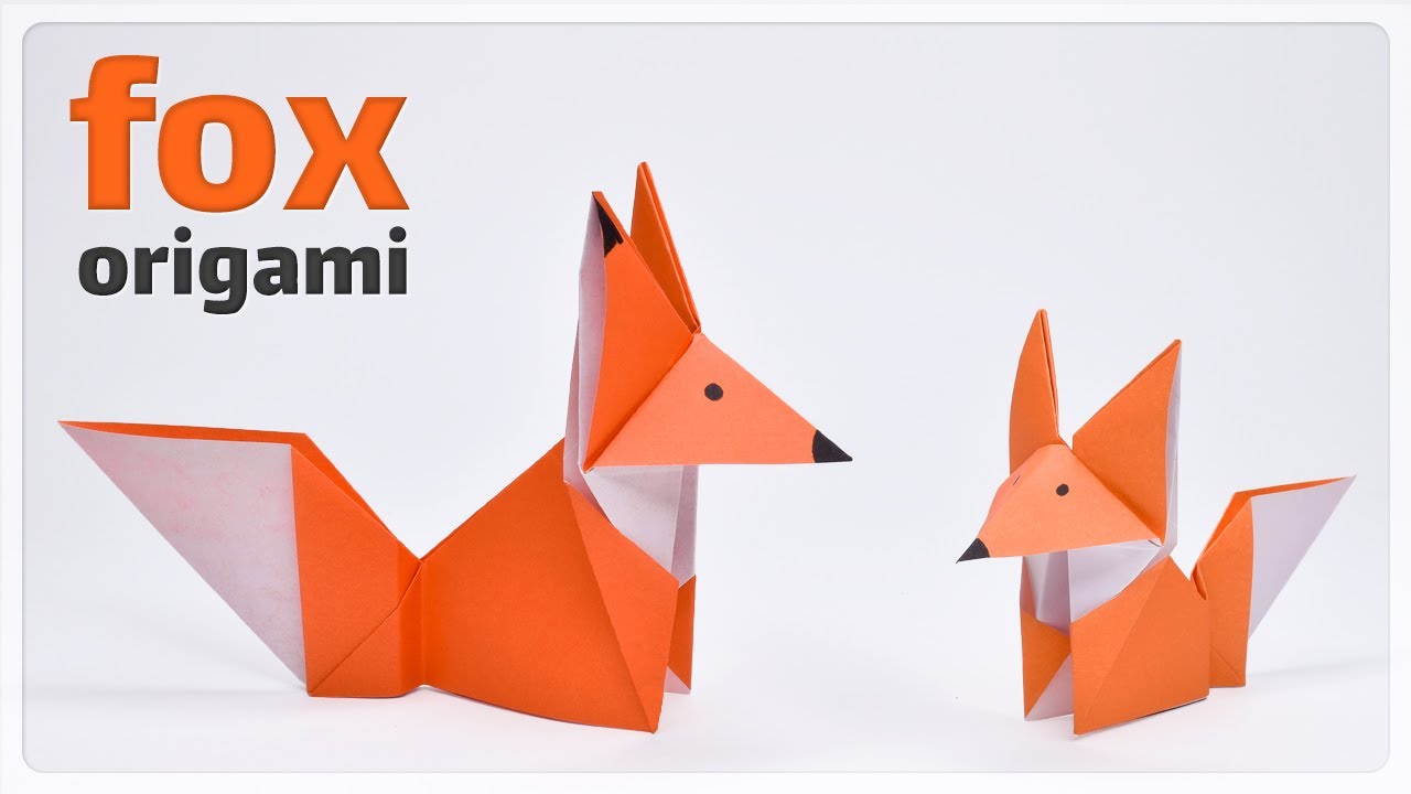 how to make a fox origami step by step - YouTube