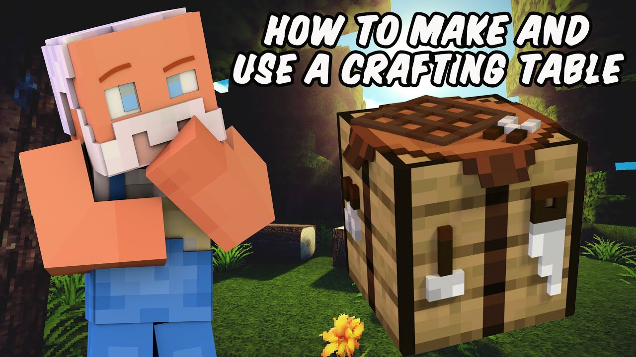 Minecraft Tutorial : How To Make A Crafting Table - YouTube