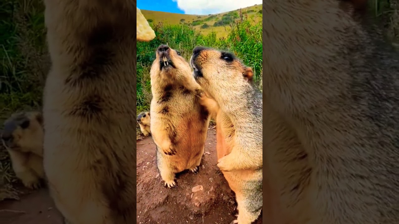 Funny animals. Marmot. Funny moments. - YouTube