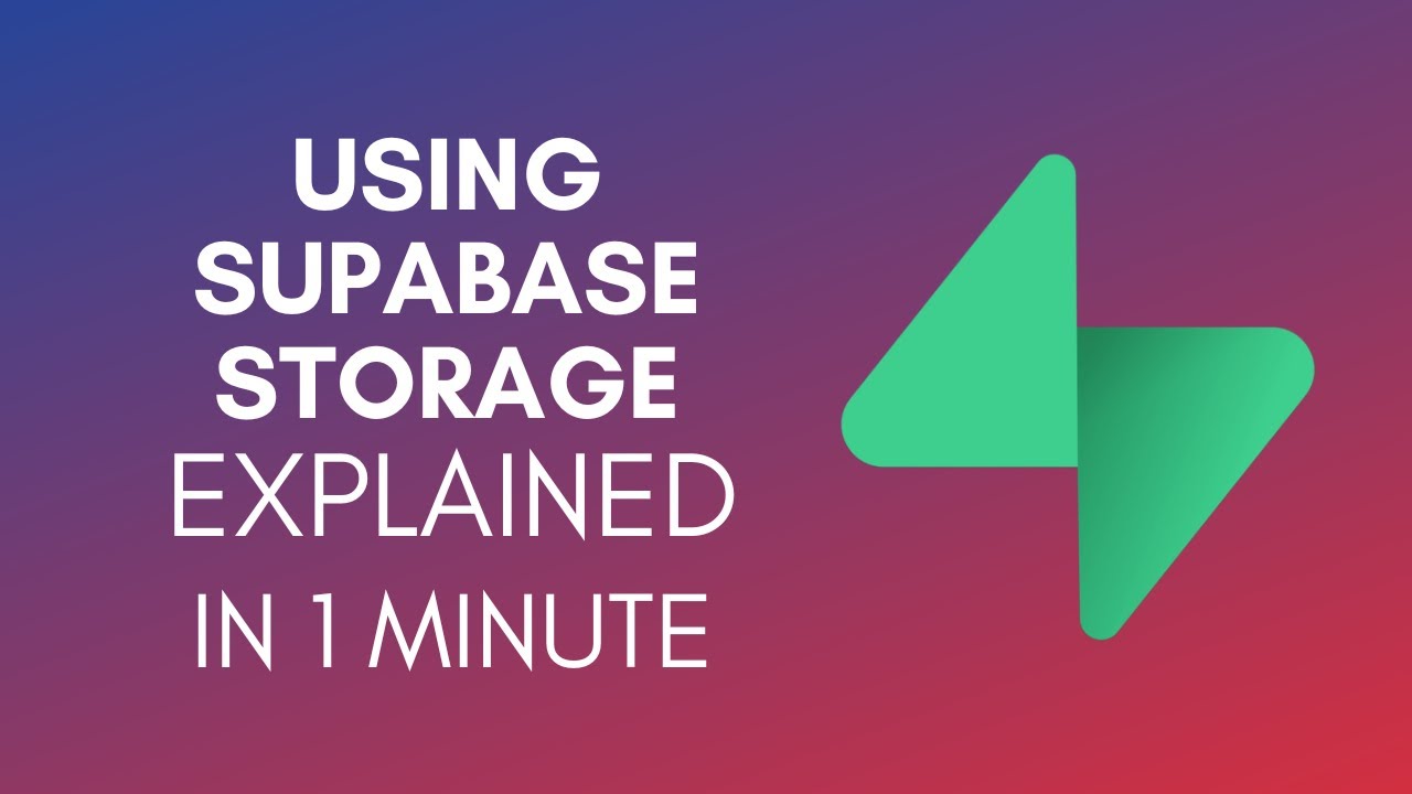 How To Use Supabase Storage (2025) - YouTube