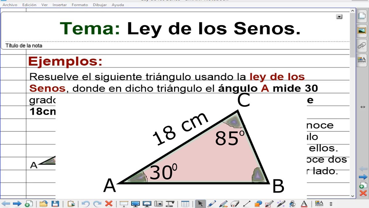 Ley de los Senos Ejercicios # 2 - YouTube