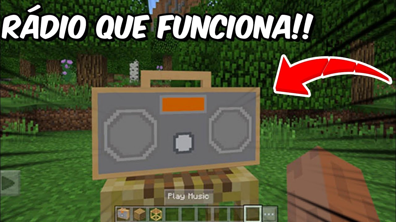 COMO TER UM RÁDIO QUE TOCA MÚSICAS NO MINECRAFT PE 1.8.0.14 BETA ...