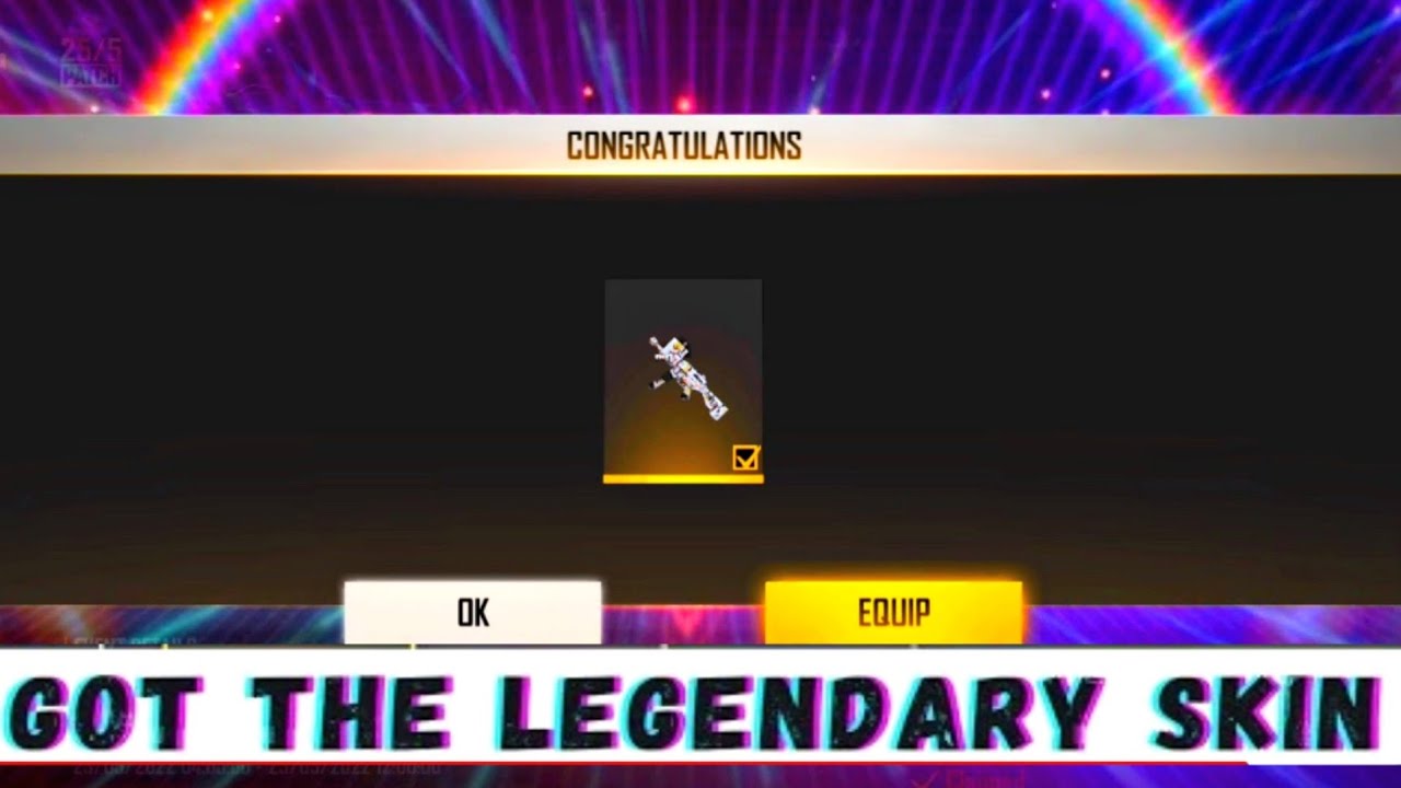 New Legendary Skin in Free Fire 🔥😃 - YouTube
