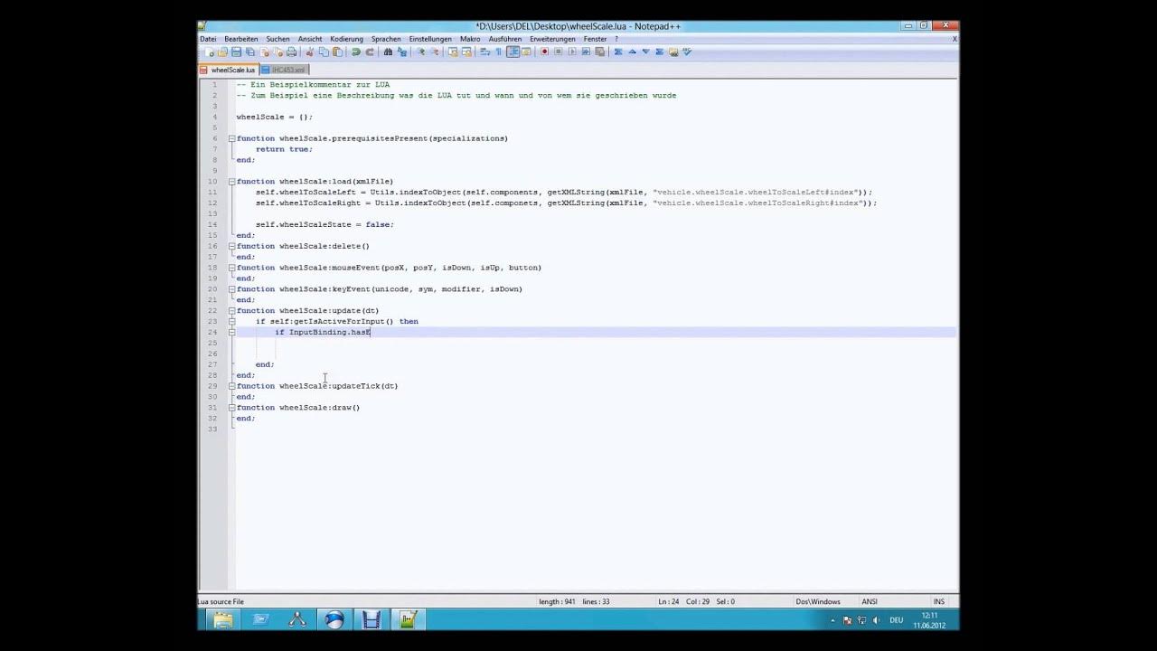 [Tutorial] Scripting mit LUA #1, die erste Specialization - YouTube