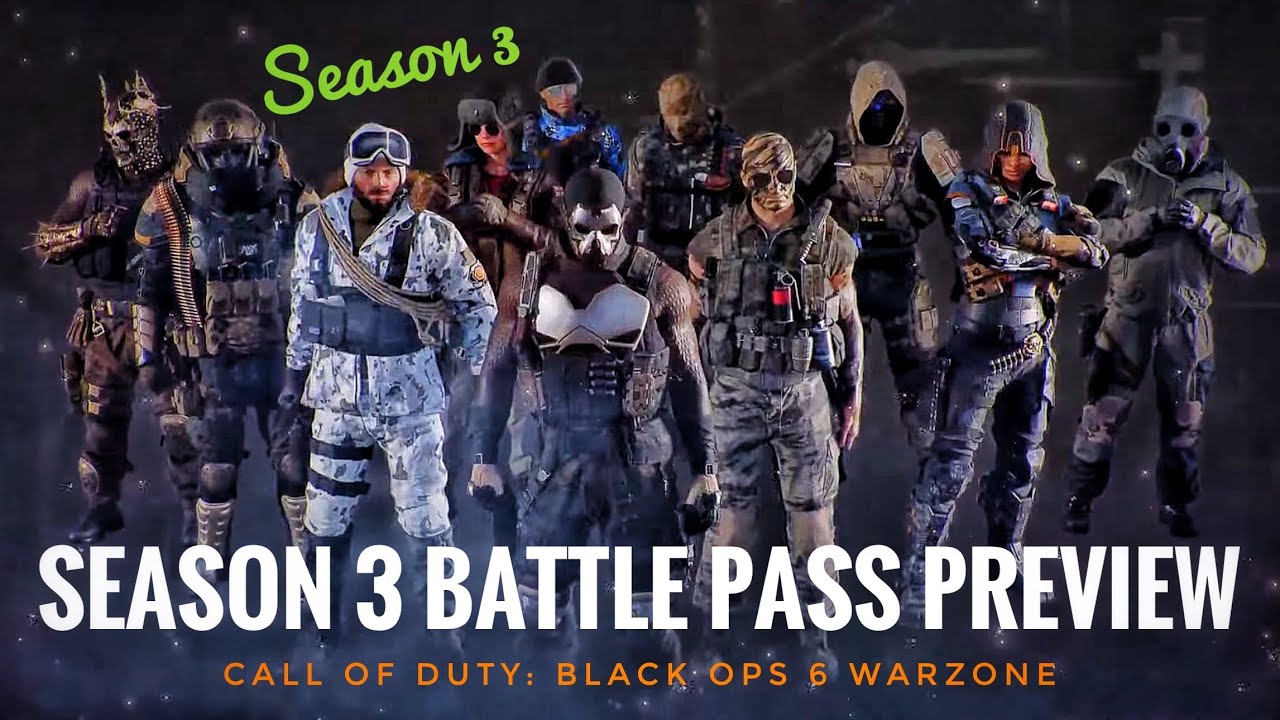 Season 3 Battle Pass Preview in Call of Duty: BO6 Warzone - YouTube