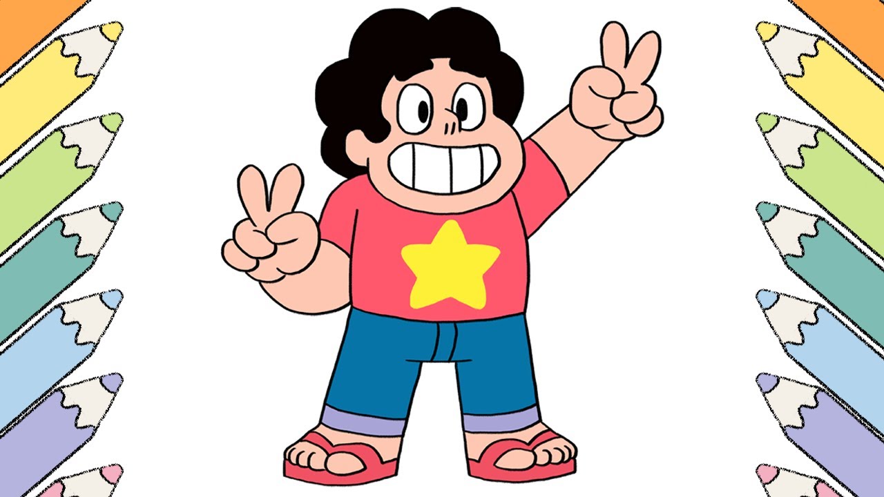 How to Draw STEVEN UNIVERSE Easy step by step for Kids - YouTube