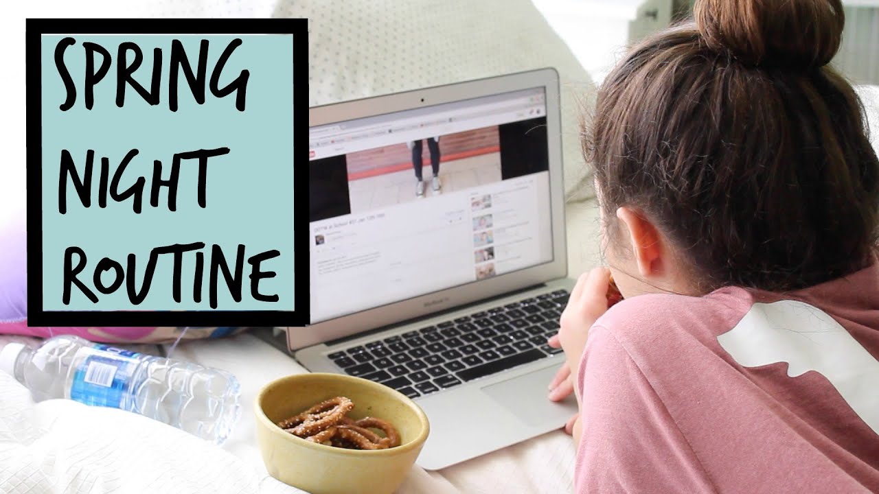 spring night routine 2016 // infinityalanaxx - YouTube