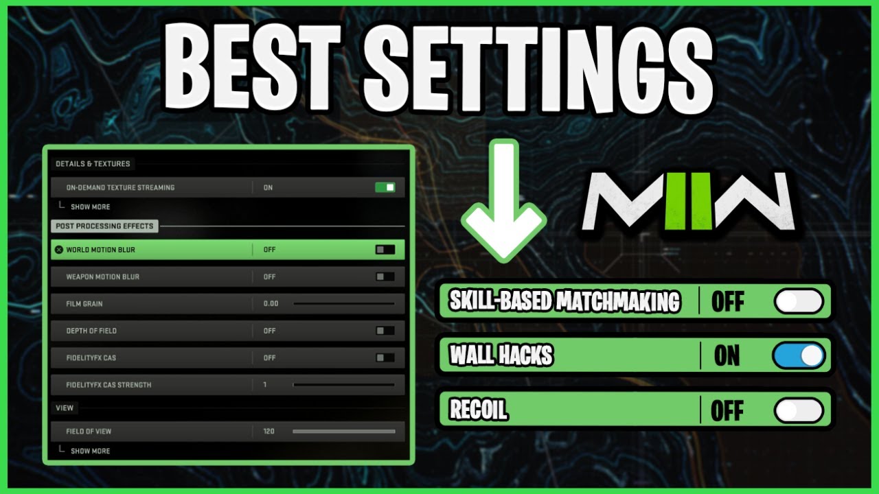 Best CONSOLE Settings for MODERN WARFARE 2 (Best Controller & Graphics ...