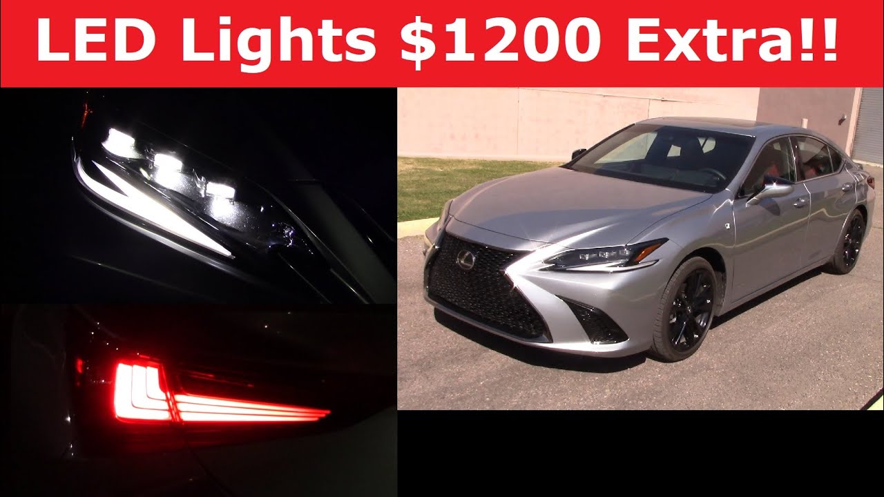 2023 Lexus ES 300h Hybrid LED Headlight Test and Night Drive - YouTube