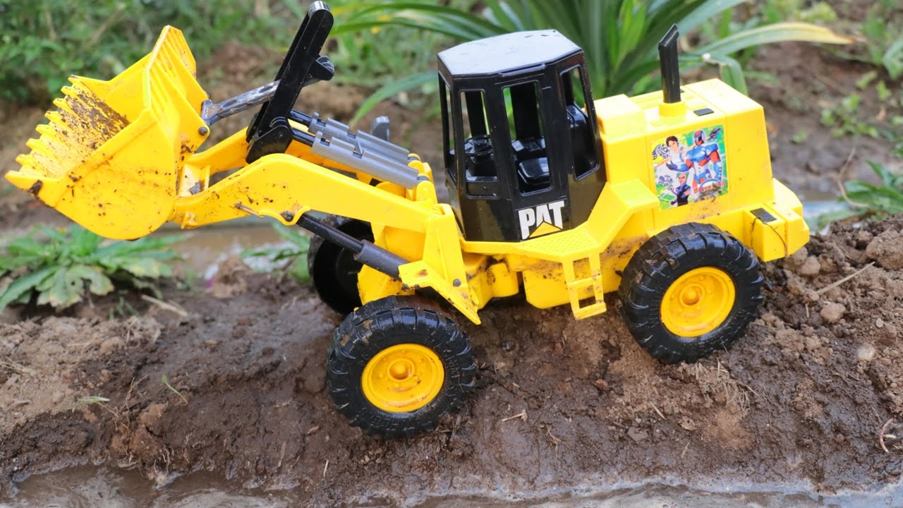 รถตักดิน รถแม็คโคร ขุดคลองน้ำ รถดั้ม รถบรรทุก Wheel Loader Excavator ...