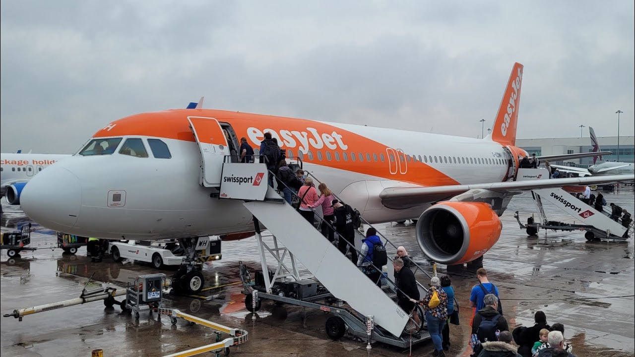 Birmingham to Edinburgh Onboard Easyjet A320 - G-EZWH - YouTube