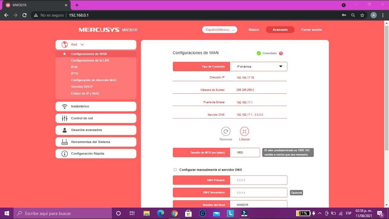 CAMBIAR CONTRASEÑA DE MI ROUTER MERCUSYS - YouTube