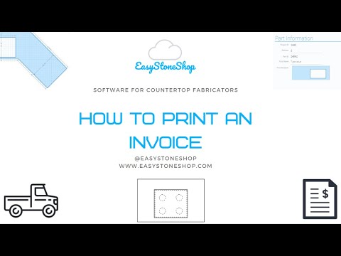 How to print an Invoice with Easy Stone Shop - YouTube