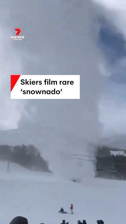 Skiers film rare ‘snownado’ in the US - YouTube