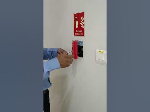 How to operate the manual call point - YouTube