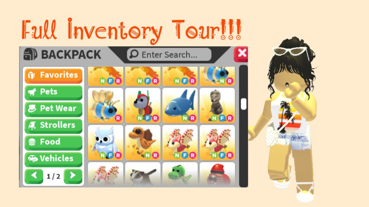Full Inventory Tour {Adopt Me} - YouTube