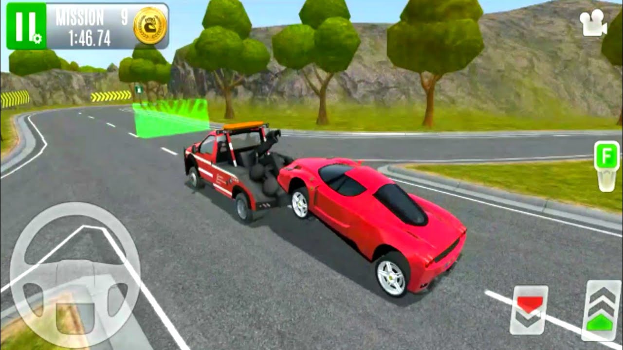 WAW KEREN !!! MOBIL SPORT MERAH DI DEREK, VIDEO GAME MOBIL SIMULATOR ...