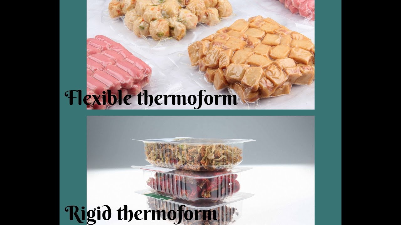 Multifunctional food thermoformer packaging machine, both flexible and ...