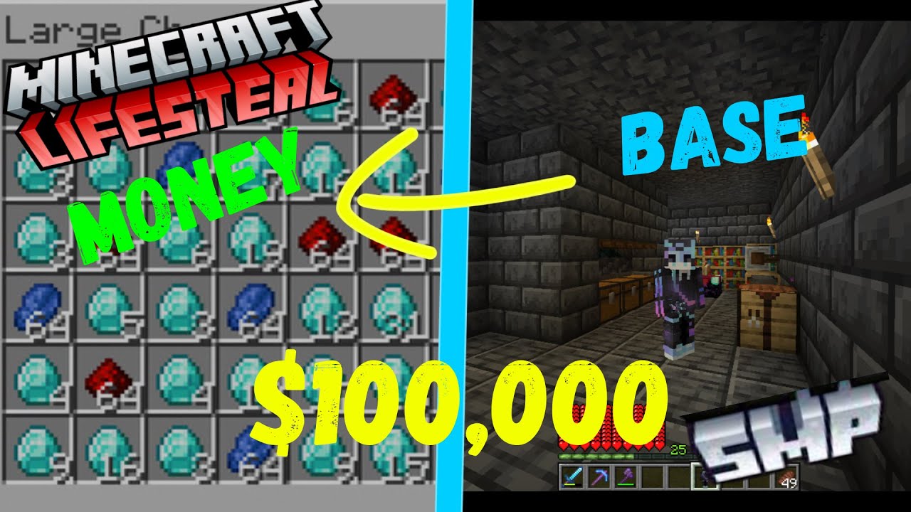 Richest Base on Apple MC SERVER LIFESTEAL SMP - YouTube