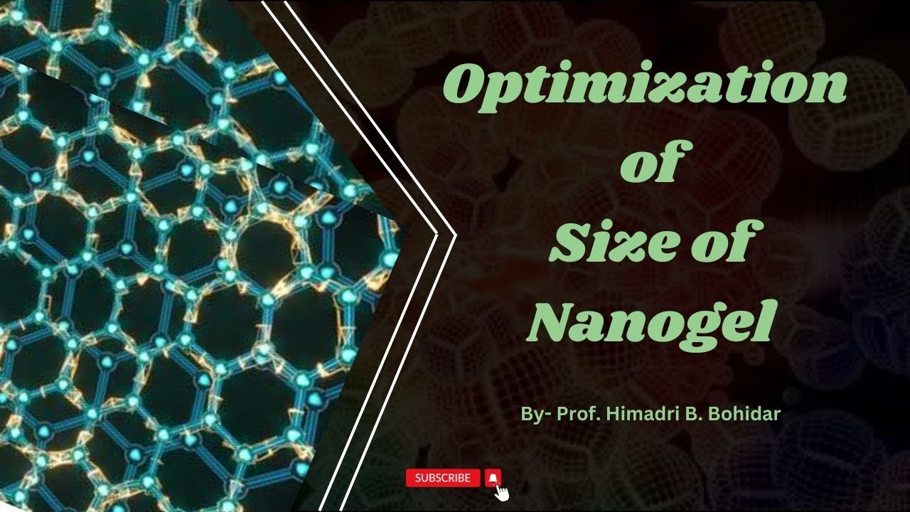Optimization of size of Nanogel || Gelatin Nanogel Characterization ...