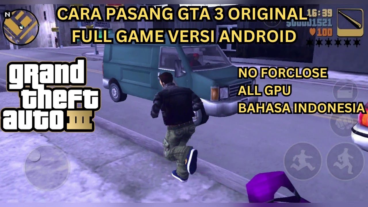 CARA PASANG GAME GTA 3 OFFLINE BAHASA INDONESIA FULL GAME - YouTube