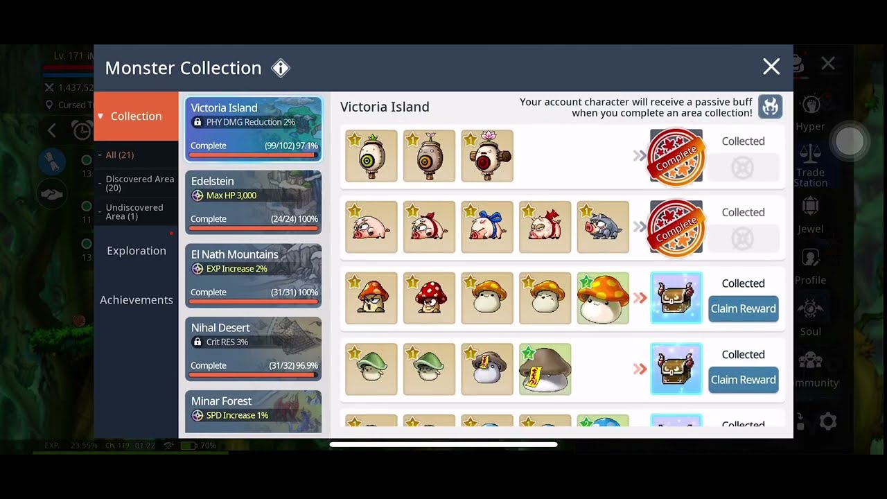 Maplestory M Monster Collection - YouTube
