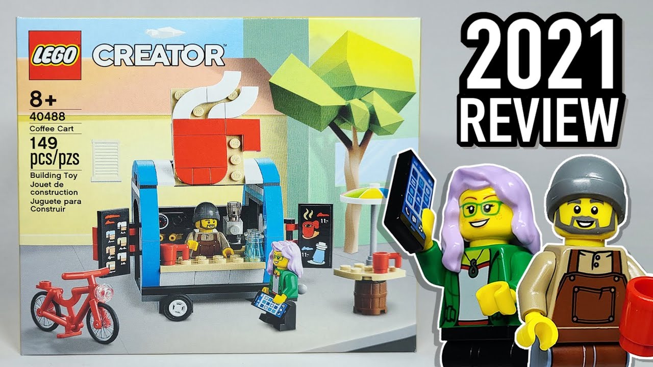 LEGO Creator Coffee Cart Promo (40488) - 2021 Set Review - YouTube