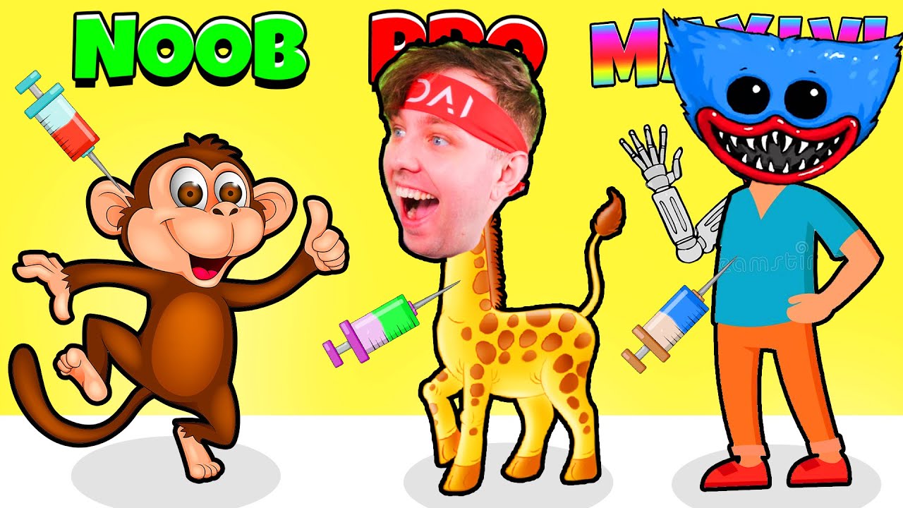 NOOB vs MUTANT i MERGE ANIMALS 3D (sjukaste mobilspelet) - YouTube