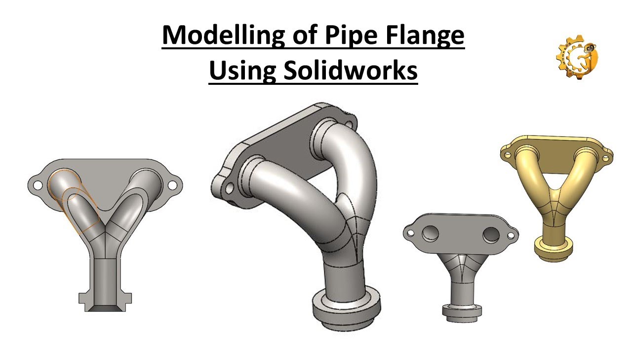 Modelling of Pipe Flange using Solidworks - YouTube