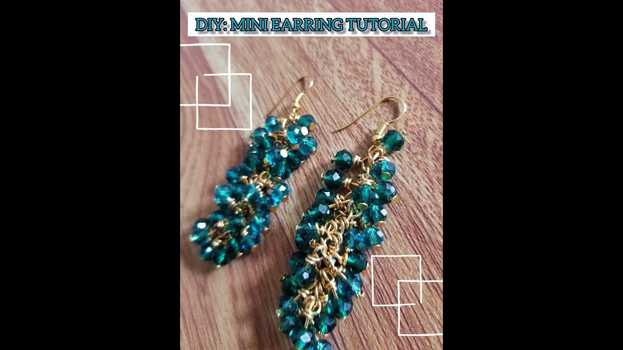 Cluster earrings Mini-Tutorial! #DIY - YouTube